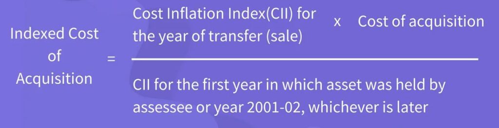 Tax Dept. has released the Cost Inflation Index | RJA