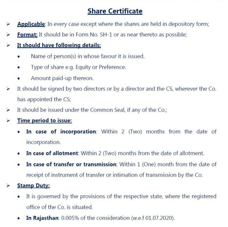 Overview on Dematerialization of Physical Share Certificates