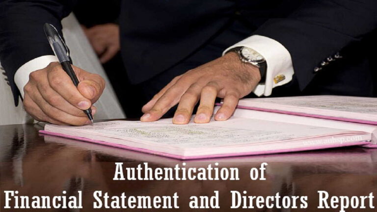 All About Signing of Financial Statement Of Company | RJA