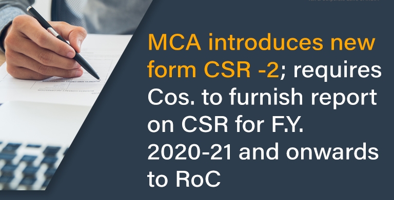 Filling of ROC Form CSR – 2 on Reporting on CSR | CA Rajput