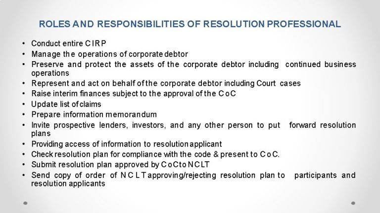 Role, Duties & responsibilities of IP under IBC | CA Rajput