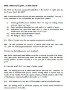 Overview on Capital Gain Provision on Period of Holding| RJA