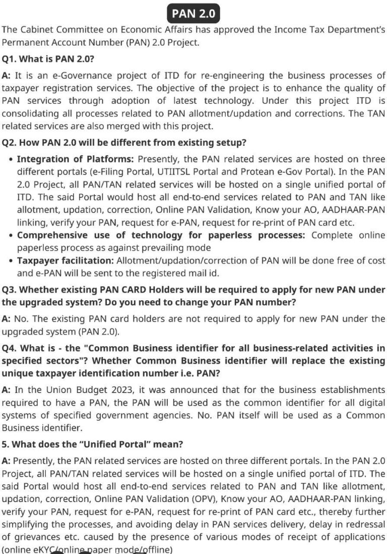 Complete Overview PAN 2.0 Project | Rajput Jain & Associates