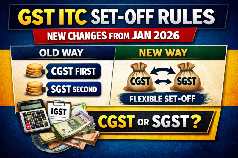 New ITC Set-Off Rules : Big Relief for GST Taxpayers | RJA